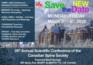CSS 2026 – Banff Alberta - Canadian Spine Society